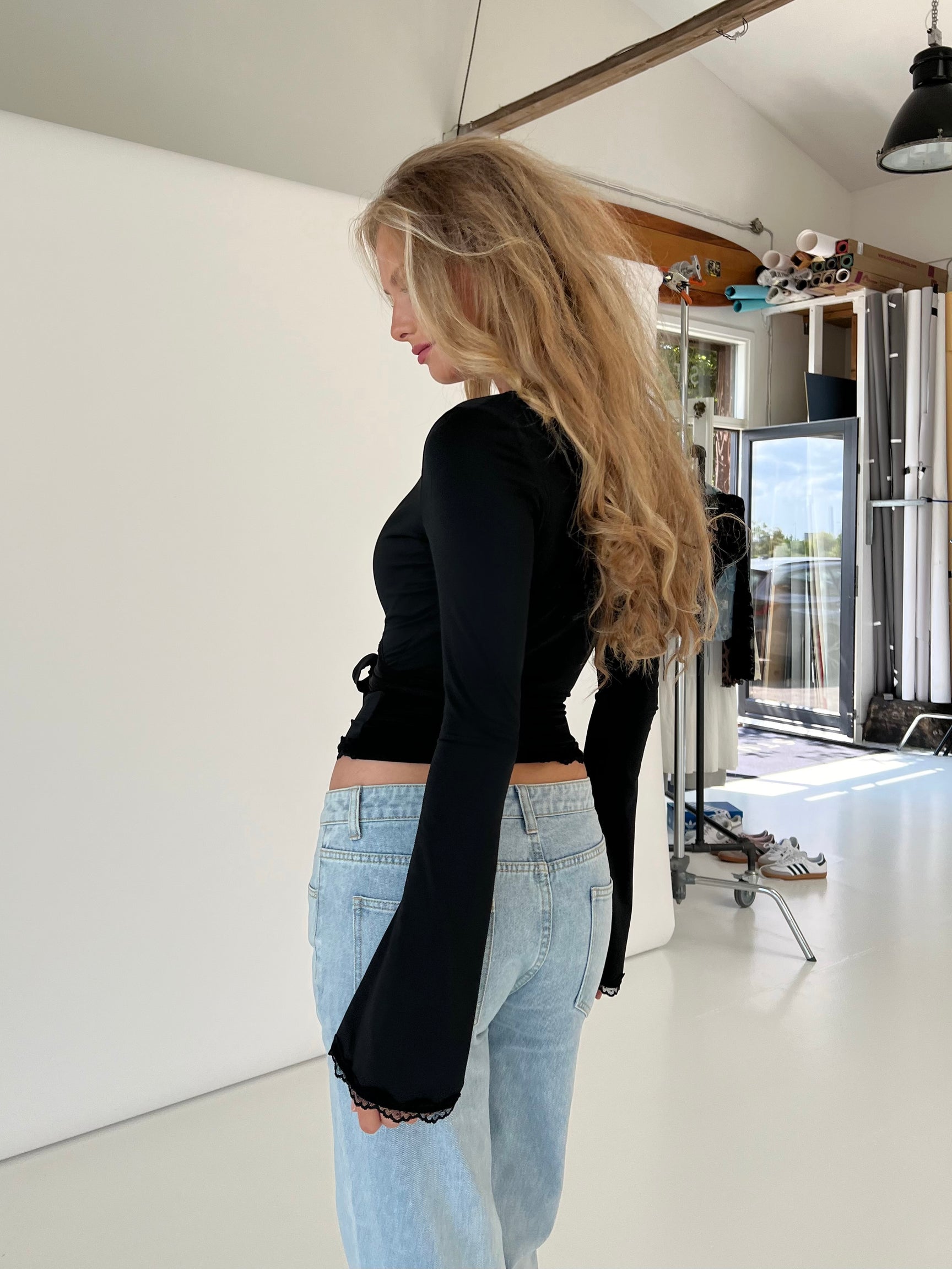 Ballerina basic top - sort – VENDERBY'S